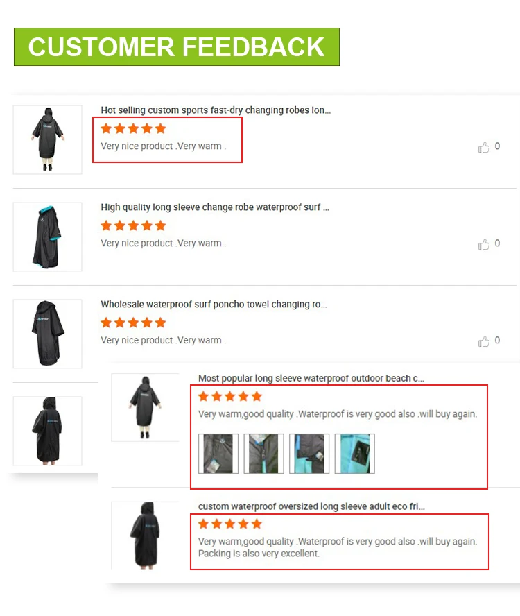 Oem Windproof Open Water Swimming Robe Or Parka Change Robe Waterproof ...