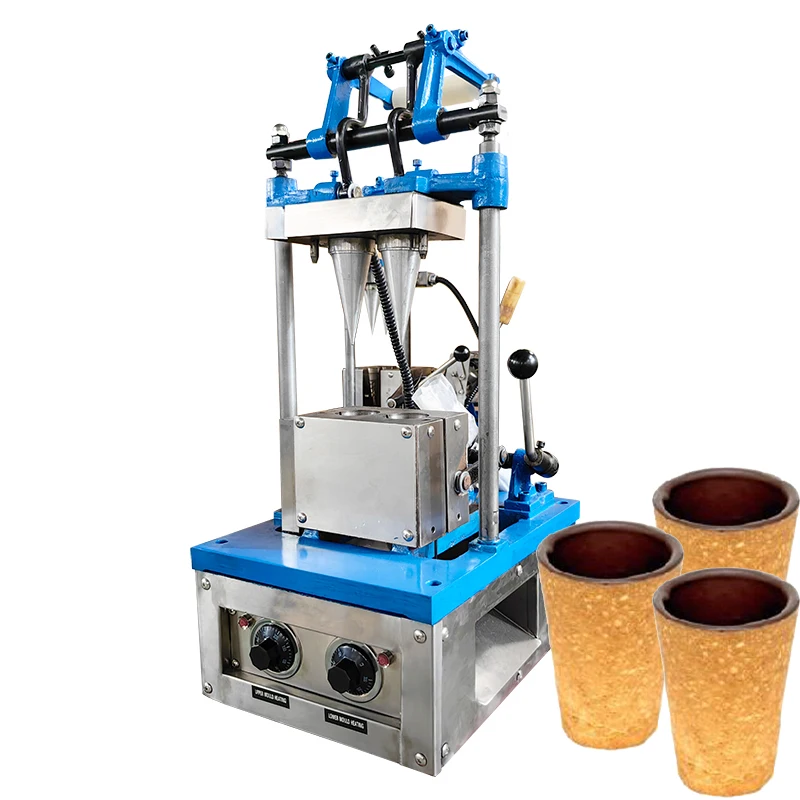 Multifunctional Automated Crinkle Cookie Machinery Edible Coffee Cup ...