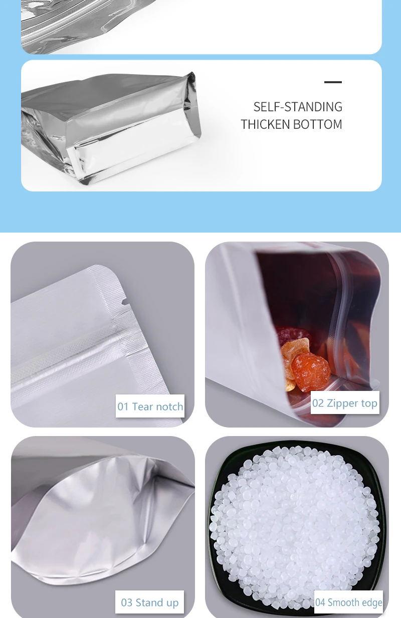 Mylar Food Storage Stickers Custom Logo Lb Gallon Pound Edible Silver ...