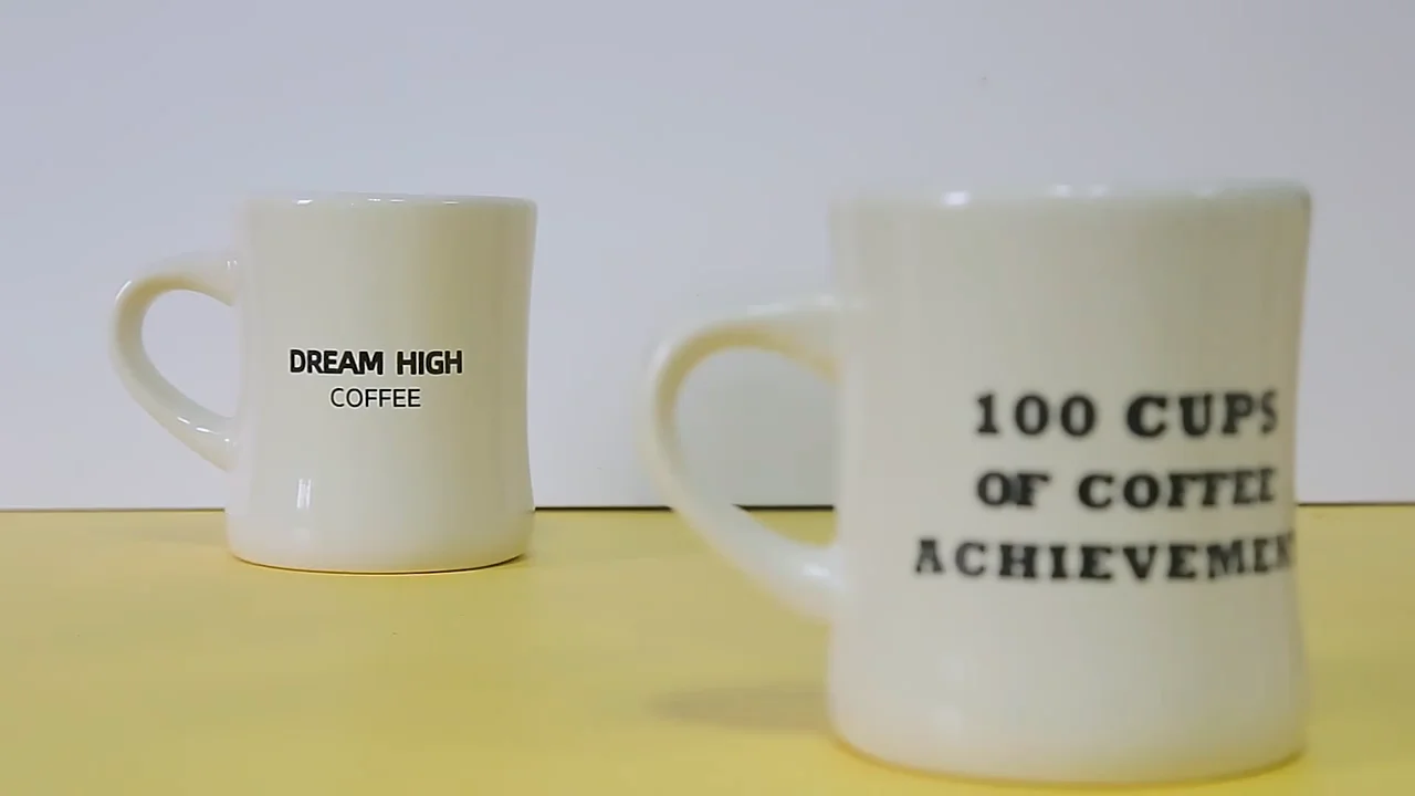 Wholesale 11oz Dishwasher Safe Ceramic Retro Vintage Coffee Mug Cream ...