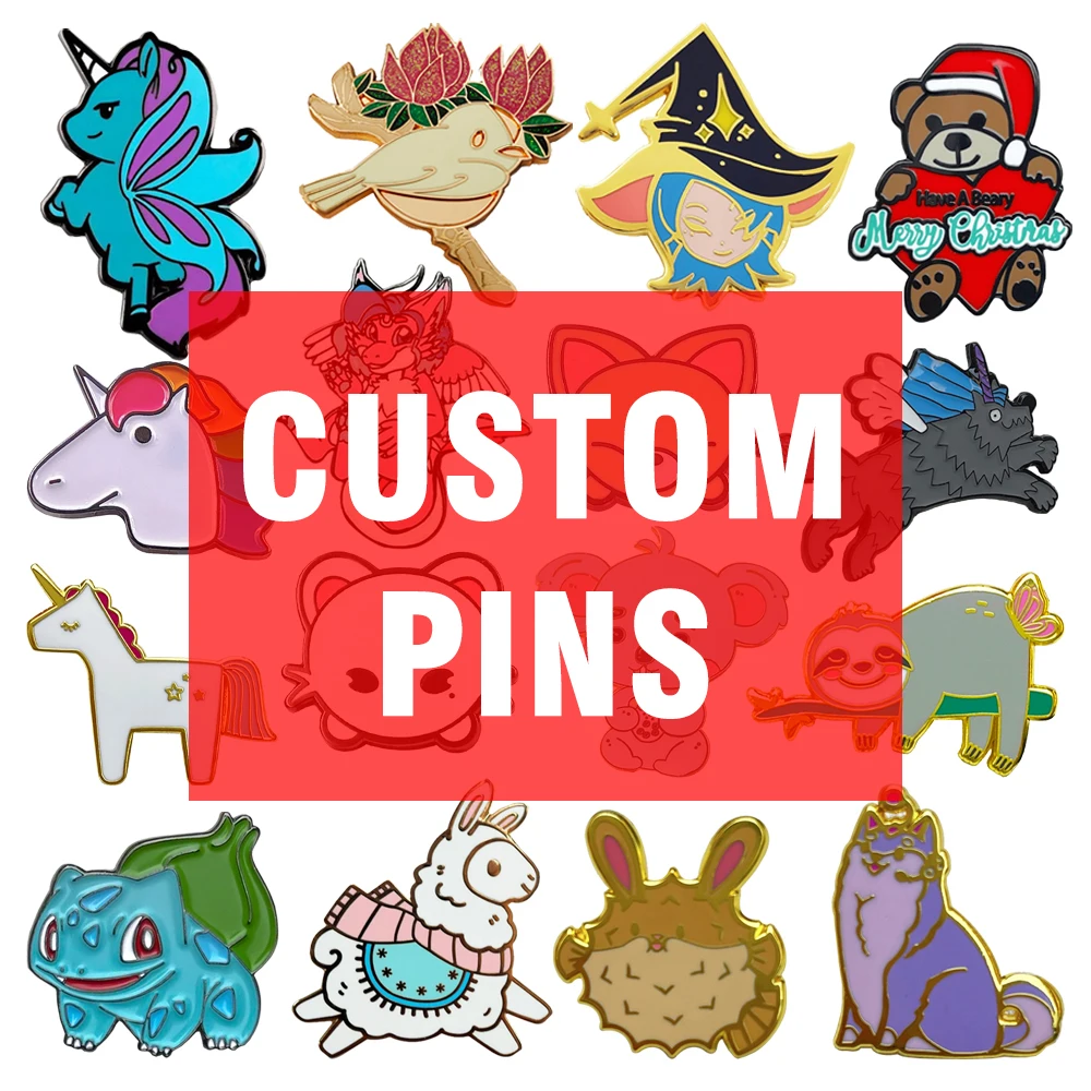 No minimum factory free design custom your own ename pins