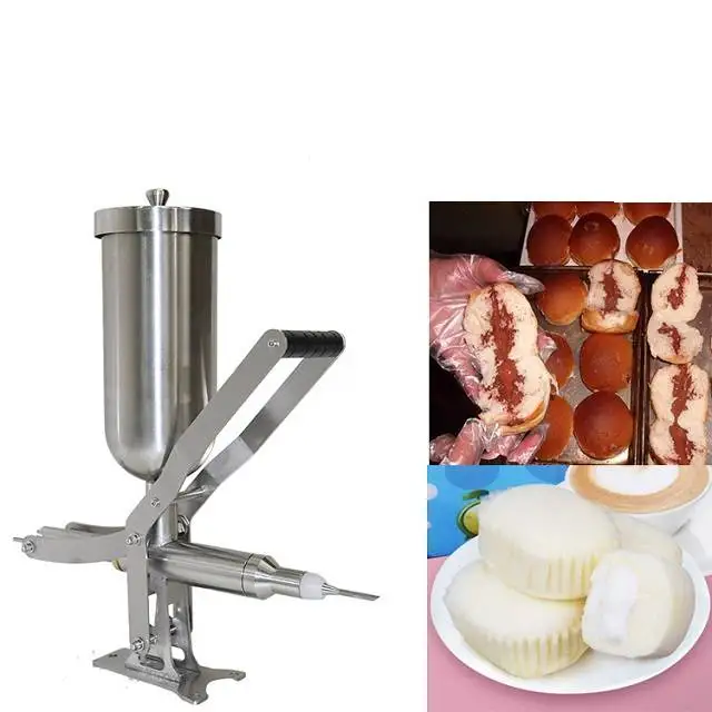 Manual Injection Function Puff Stuffing Machine Croissant Cream Filling ...