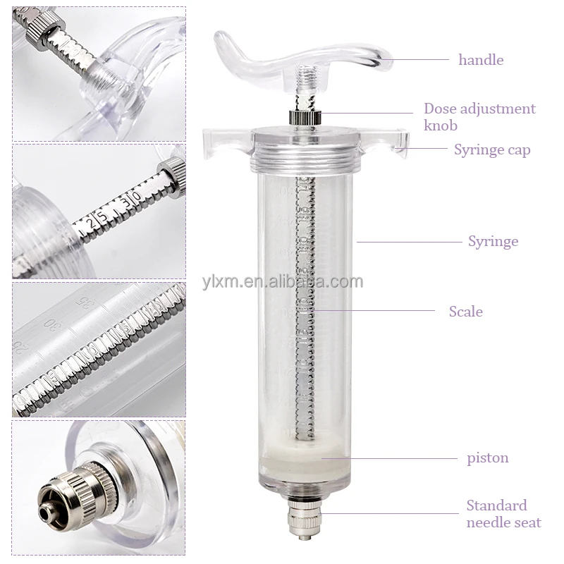 10ml,20ml,30ml,50ml Plastic Steel Pc Syringe With Graduation Veterinary ...