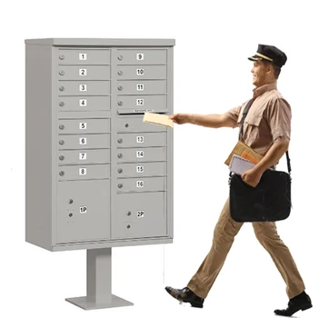Usps Approved Cluster Mailbox Units With 16 Multi-tenant Door 2 Parcel ...