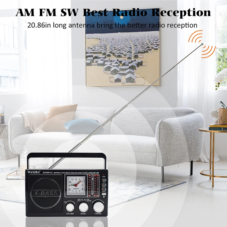 Multi Function AM/FM/SW 3 Band World Radio Receiver - Portable Solar ...
