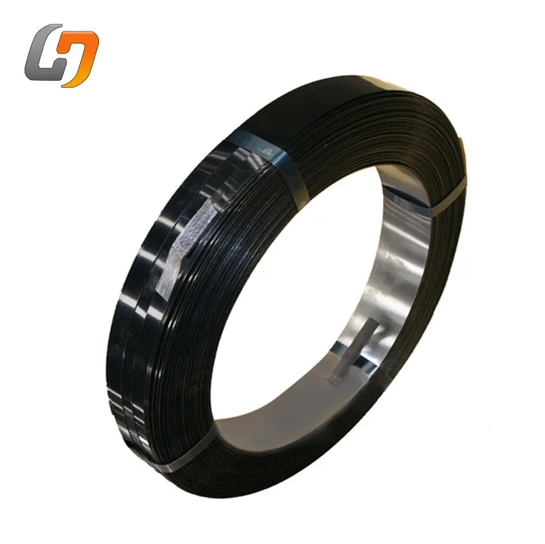 high tensile 32mm black color painted plastic pallet packing strip ...