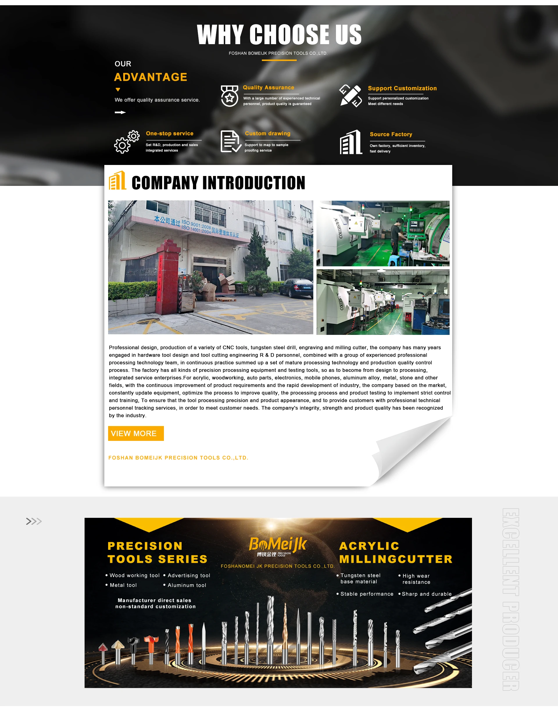 Foshan Bomei Jk Precisons Tools Co., Ltd. - cnc milling cutter, drill bits