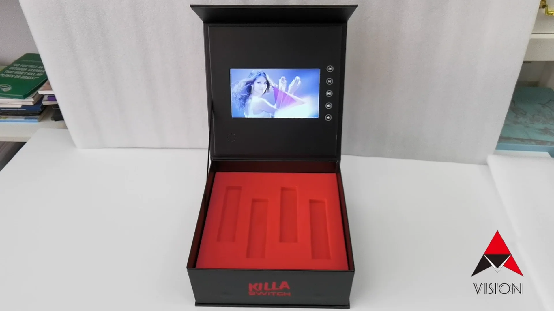 Custom Print Video Brochure Box 2.4 2.8 4.3 5 7 Inch Hd Screen Lcd ...