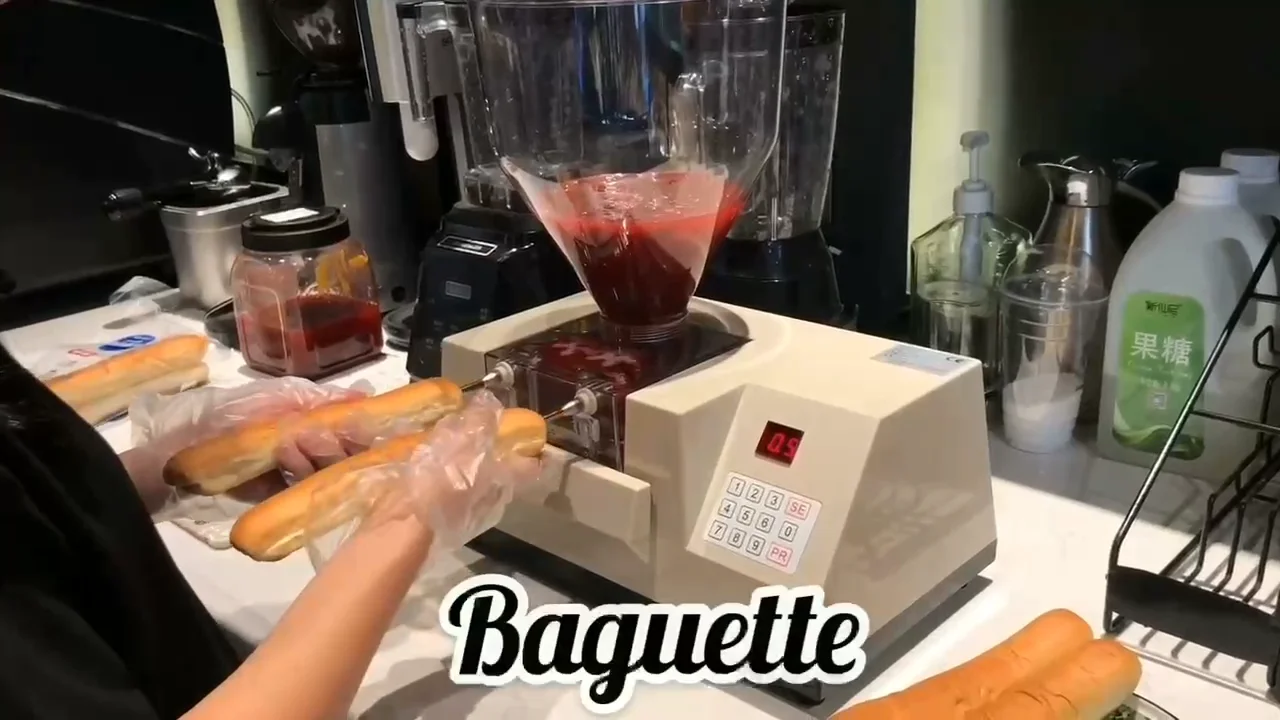 Commercial Desktop Automatic Croissant Filling Machines With Different ...