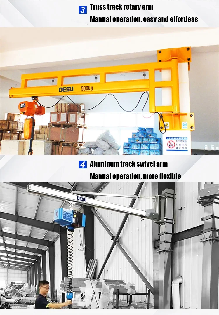 Wall Travelling Slewing Jib Crane With Anti-derailment Device - Buy ...