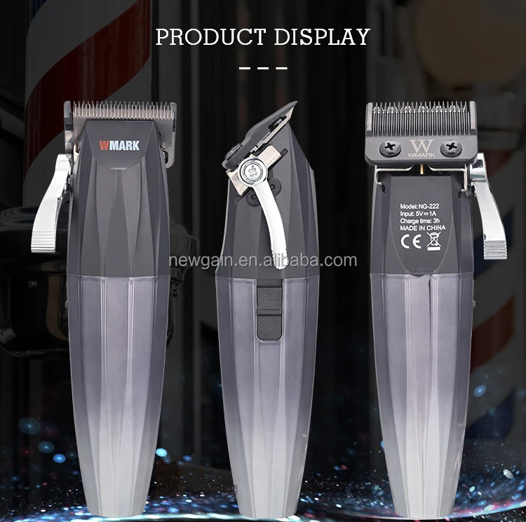WMARK NG-222 Rechargeable Hair Clipper Set - Cordless Barber Clippers ...