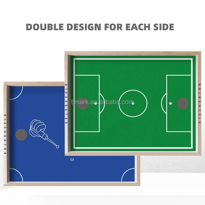 Wooden Magnetic Football Ludo Game Mini Desktable Game Set For Kids ...