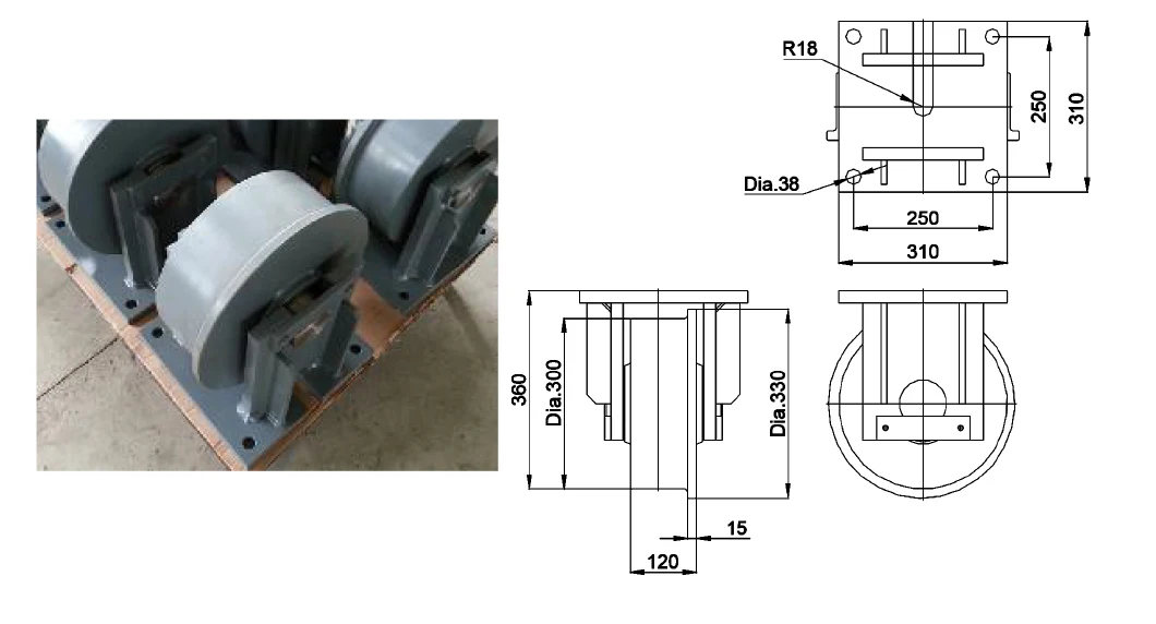 Good Sale Iron Caster Customized Transformer Roller Cast Wheel ...