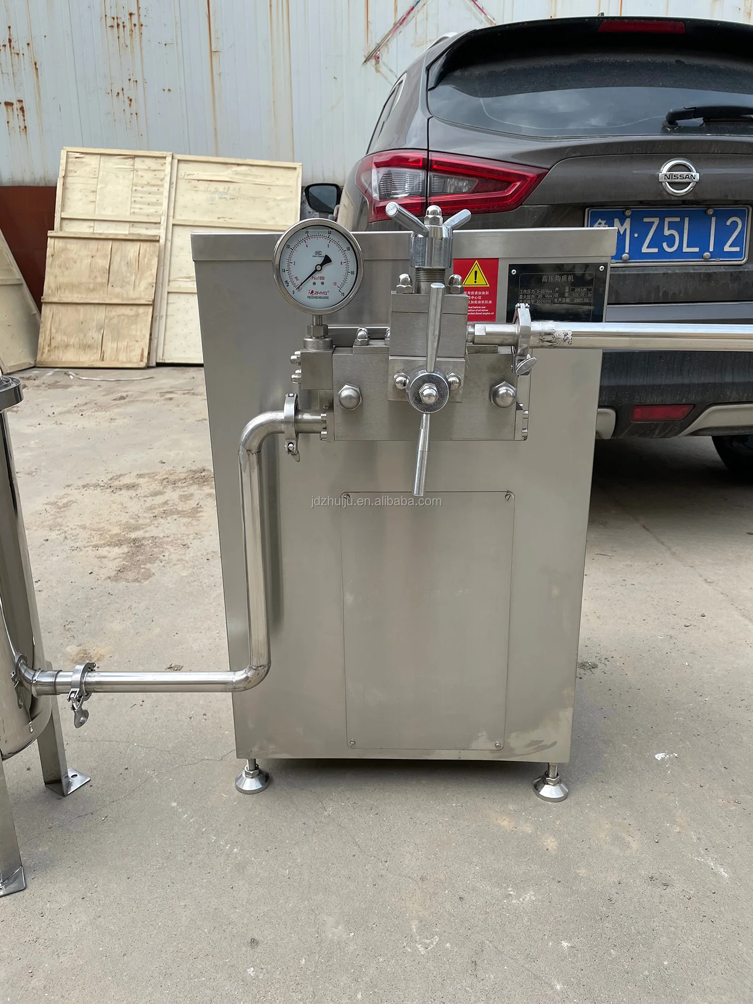 High Pressure 300l Milk Homogenizer Machine - Buy Homogenizer ...