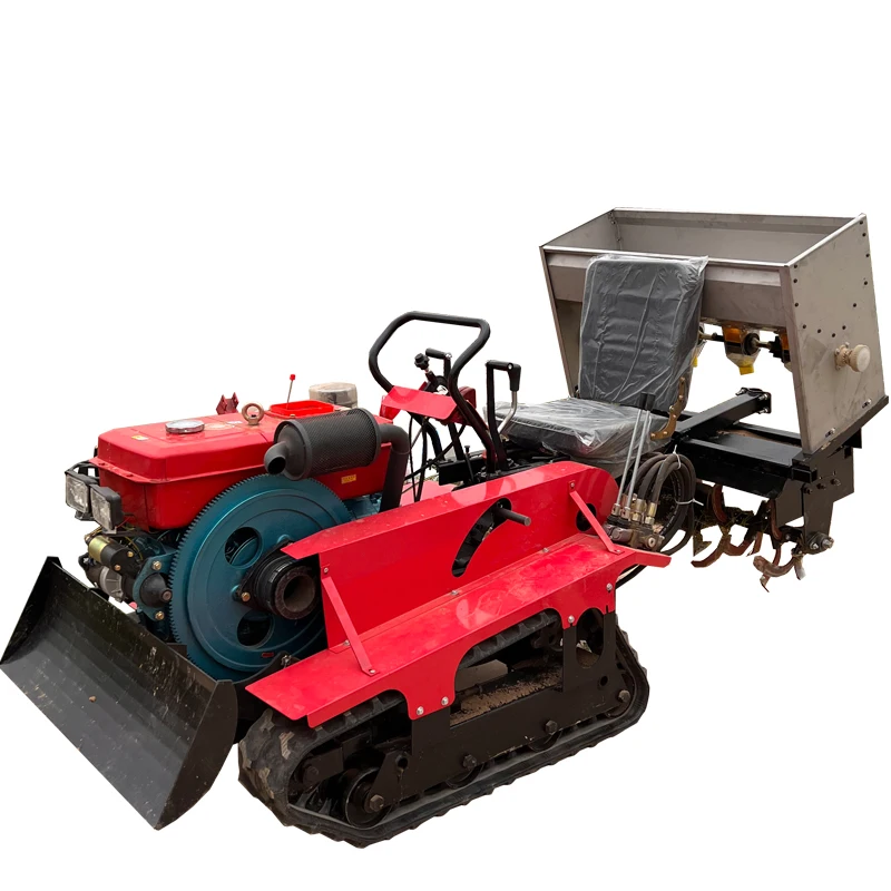 Mini Power Tiller 25HP Farm Cultivator Machine 4WD Mini Tractor ...