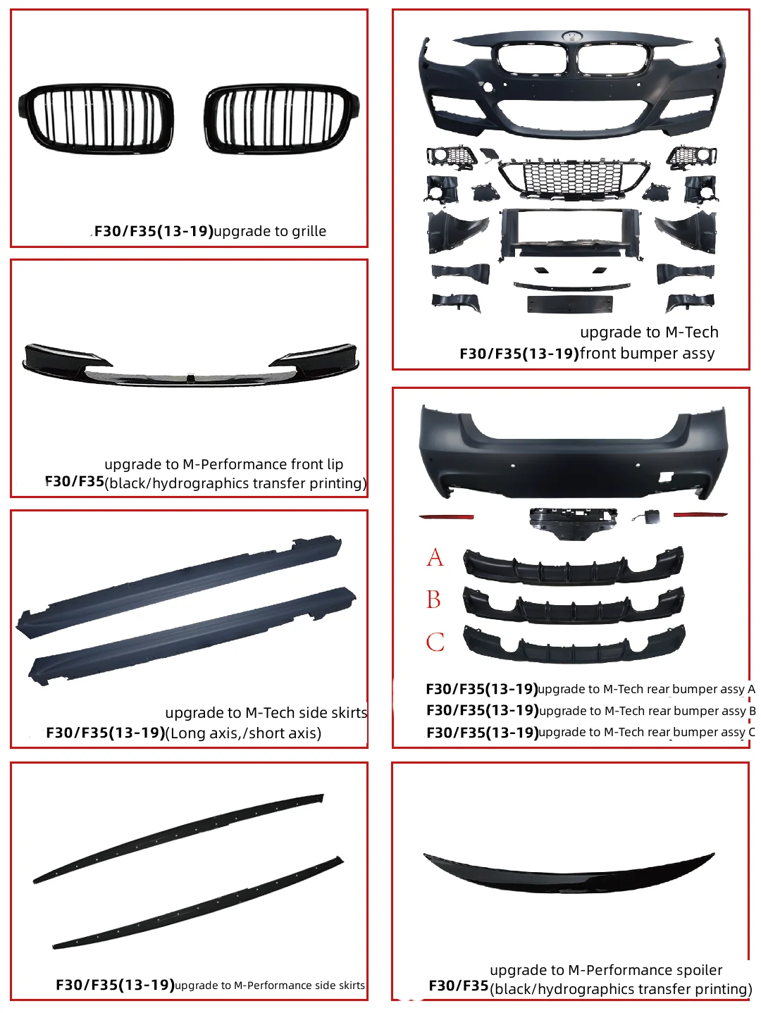 M-tech F30 Front Bumper for BMW 3 Series - Upgrade Today