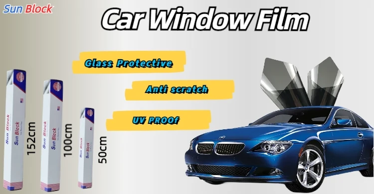 1PLY Sun Block Car Tint Film - Privacy & UV Protection