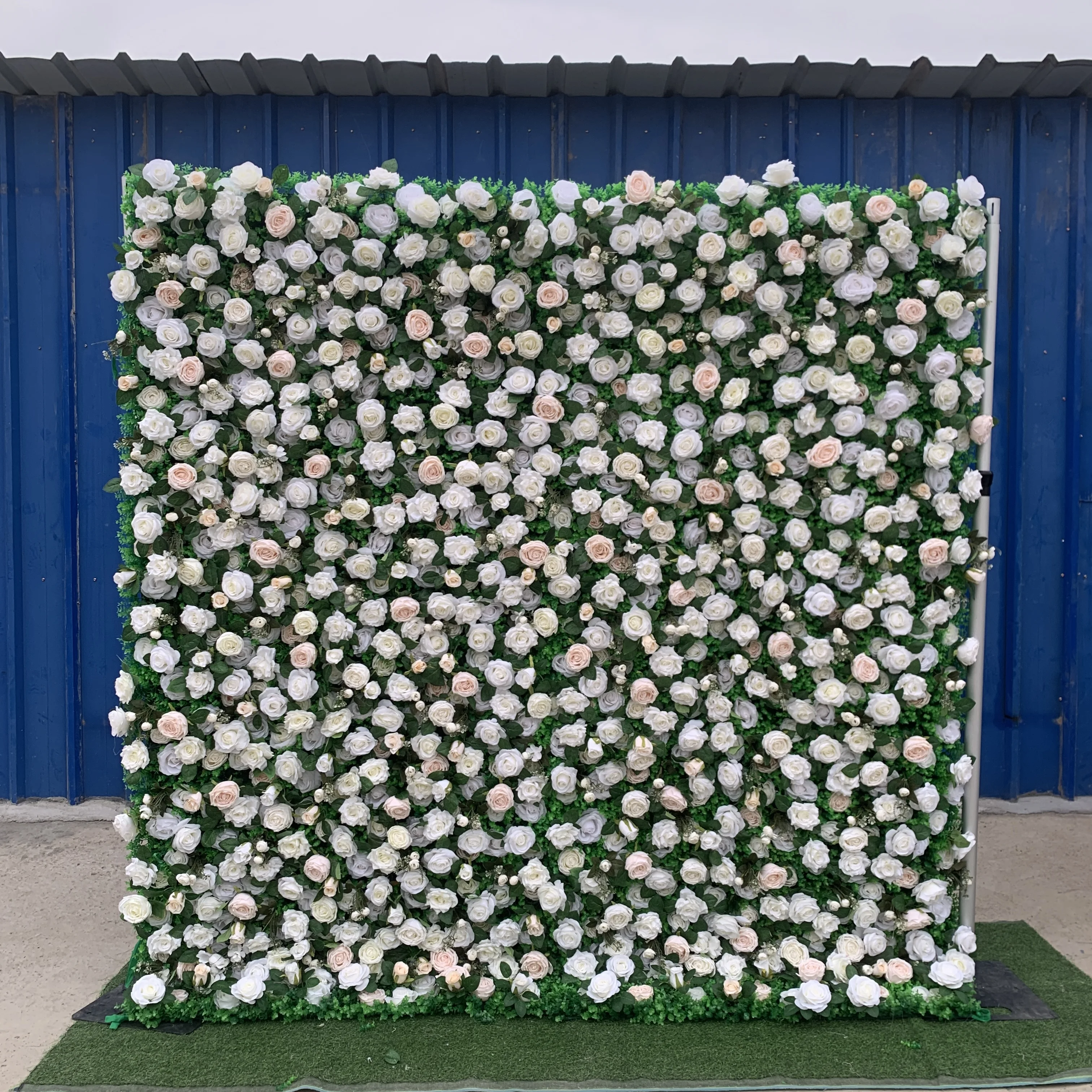 A-FW020 Wedding Roll up Flower Wall Panel Backdrop