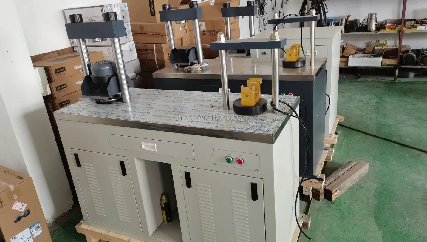 300kn 30ton Hydraulic Automatic Loading Stone Material Compression ...