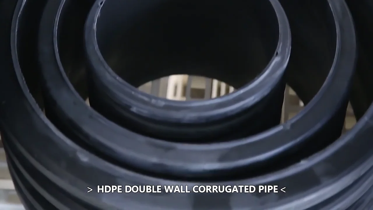 Plastic Double Wall Corrugated Hdpe Pipe Sewage Spiral Pipe For ...