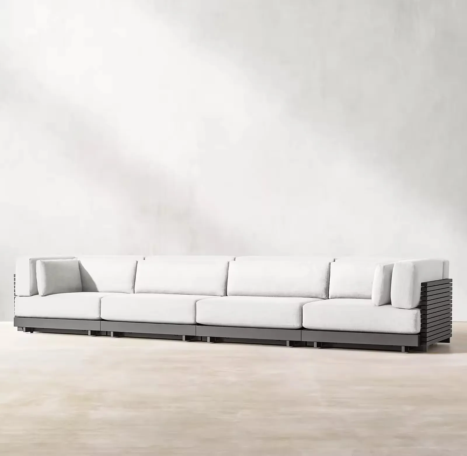 Luxury Outdoor Aluminum Modular Sofa Hotel Garden Villa Patio Aluminum ...