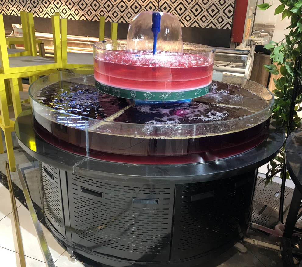 Customized Supermarket Restaurant Temperature Control Chiller Live ...