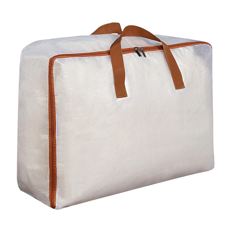 Custom Large PVC Nylon Transparent Foldable Comforter Quilt Clothes ...