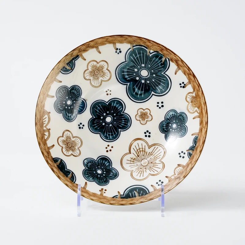 Huilang Printing Dinner Set Stoneware Dinnerware Set Round Ceramic ...