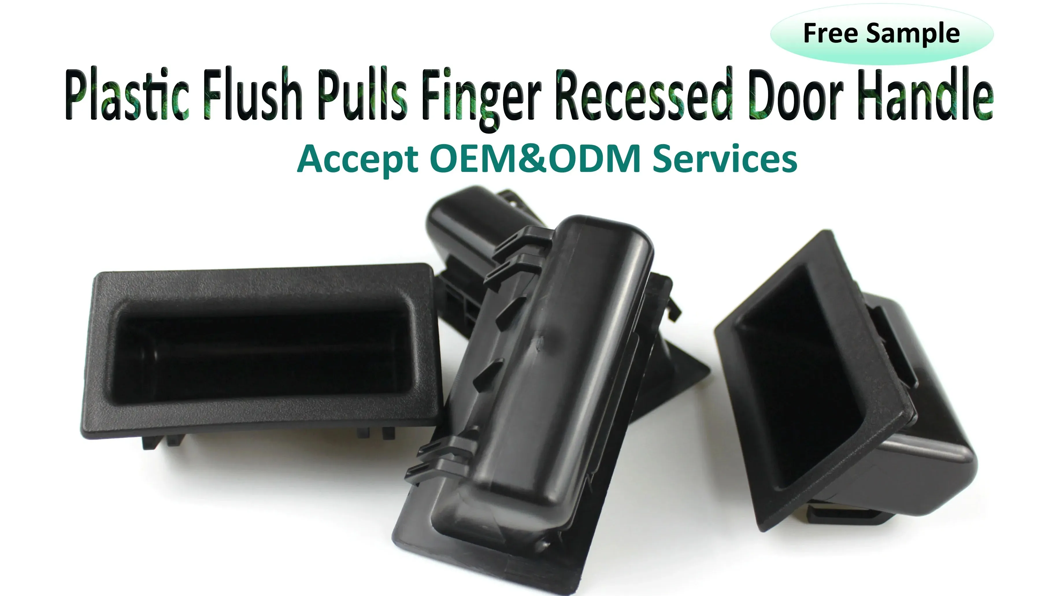 Black Rectangular Recessed Switch Control Box Flush Pulls Inset Hidden ...