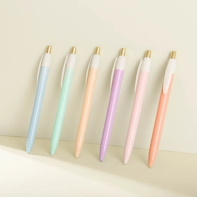 Small Fresh Macaron Color Korean Simple Student Candy Color Pen ...