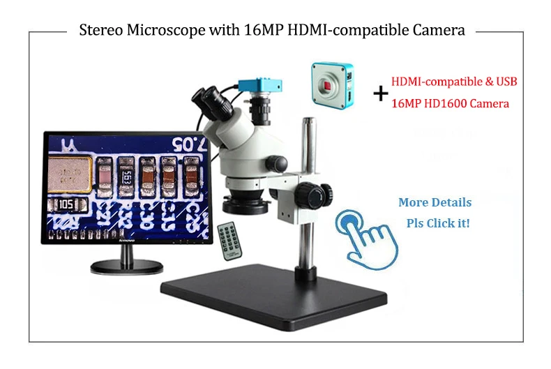 Cheapest VGA Mobile Phone Repair Microscope - 7X-45X