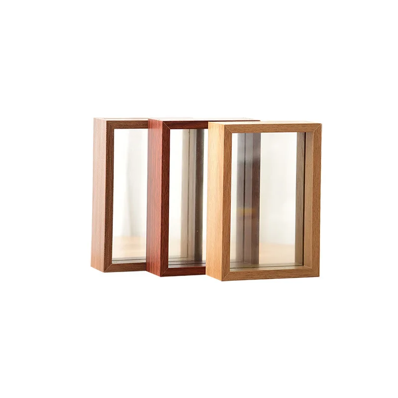 Floating Double Sided Glass Picture Wall Art 3d Diy Wholesale Wooden ...