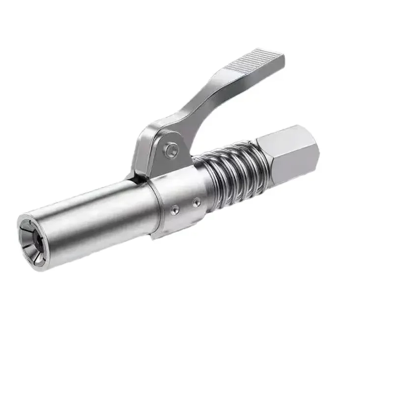 Grease gun nozzle locking clamp type high-pressure oil nozzle hand ...