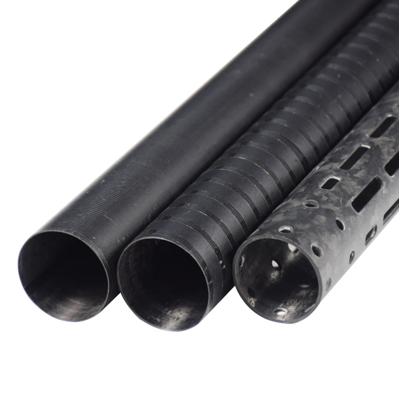 Heat Resistance Pultruded Carbon Fiber Tube CNC Cutting