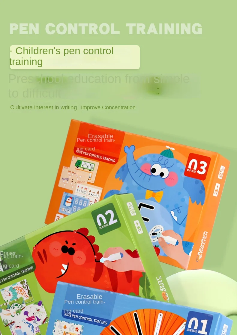 New Children's Pen Control Training Science Education Toys Puzzle Early ...