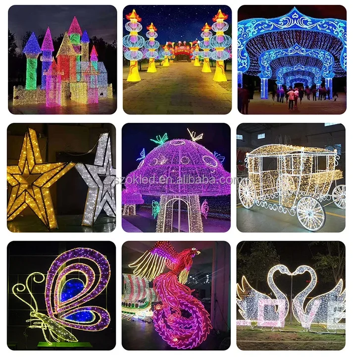 Custom Giant Crab LED Lighting Fixtures for Outdoor Decor