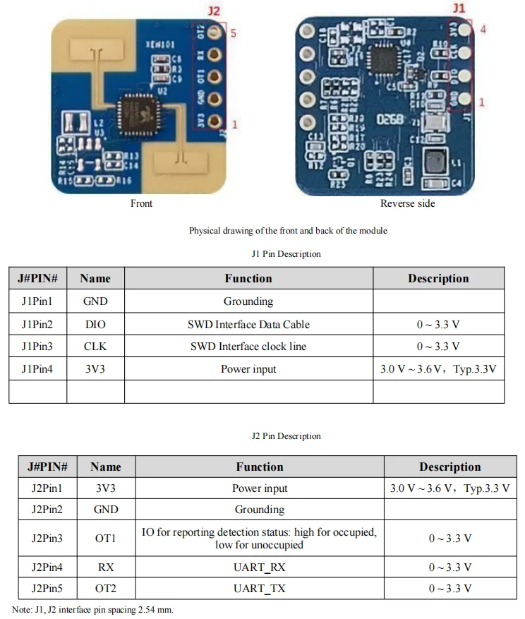 HLK-LD2420 24G mmWave Human Micro-Motion and Moving Detection Ranging ...