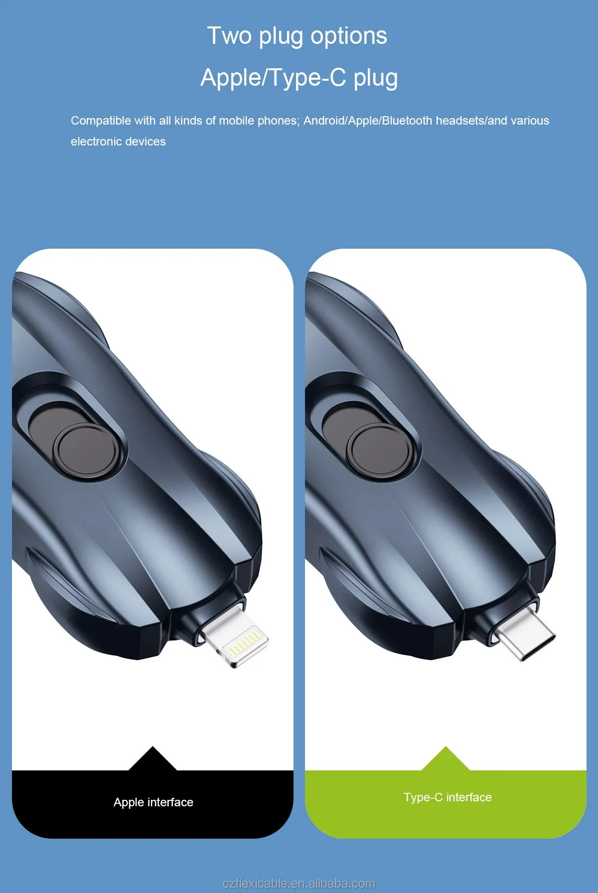 Portable Mini Power Bank Keychain Ultra-thin Emergency Fast Charger ...