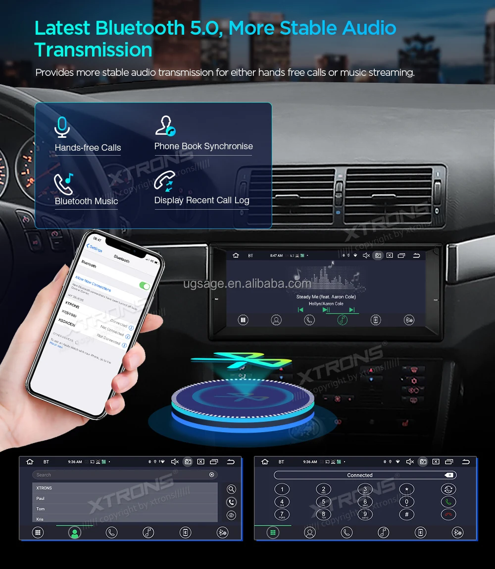 XTRONS 10.25 Inch Car Android Player for BMW E39 M5 E38