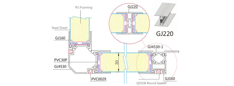 AHU Pentapost Frame Components - Three Way Nylon Corner