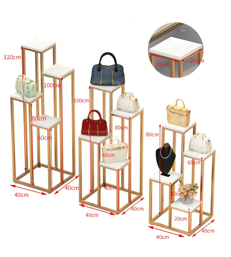 Kainice Bags Shop Interior Design - Display Racks & Shelving