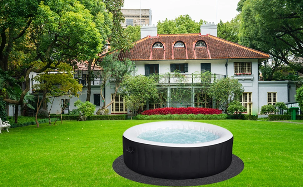 Luxury 6 Persons Garden Spa Outdoor Portable Whirlpool Spa Air Bubbles ...