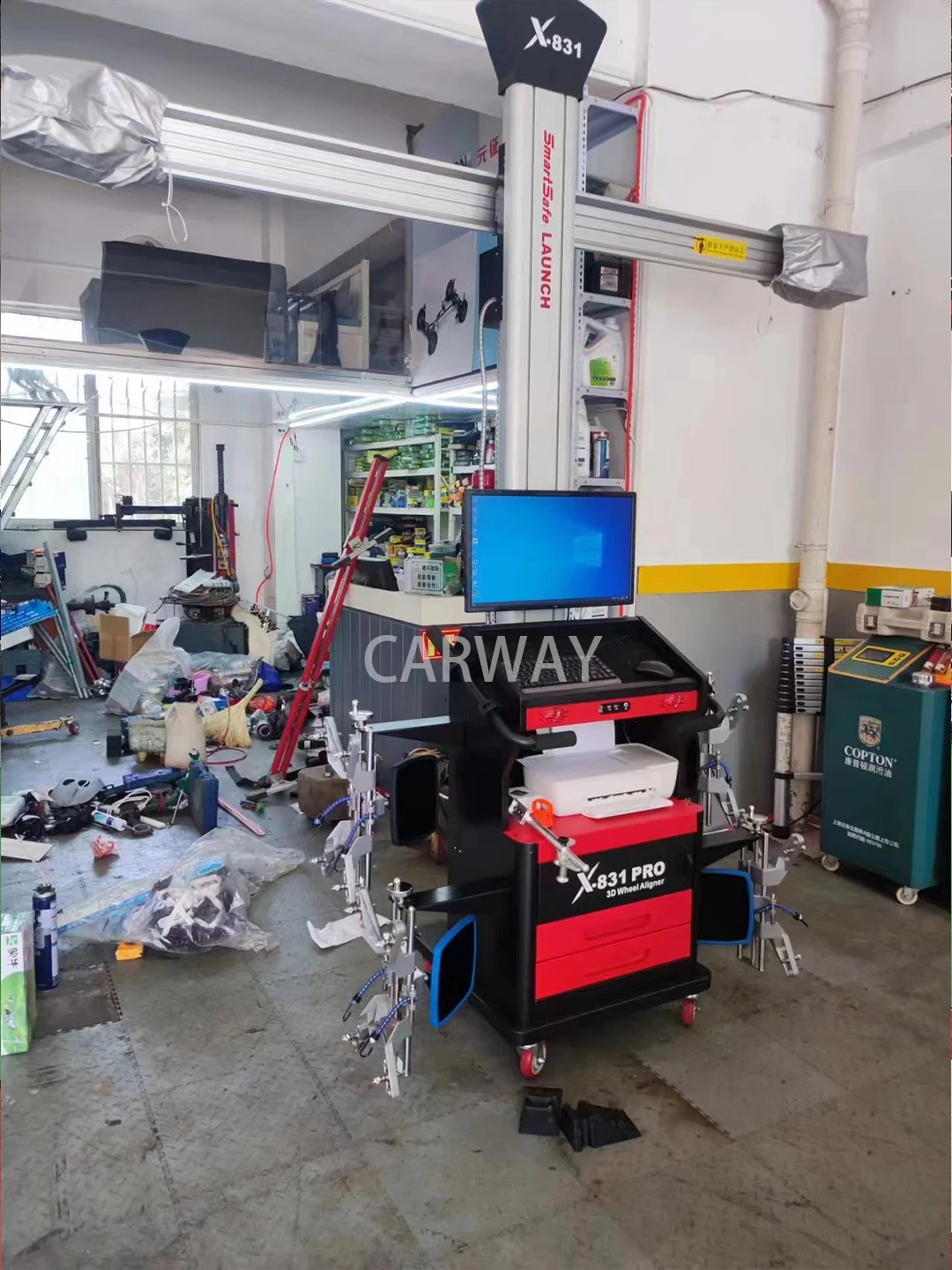 LAUNCH 3D Four Wheel Aligner X831 PRO 5G Computer Camera Beam Automatic ...