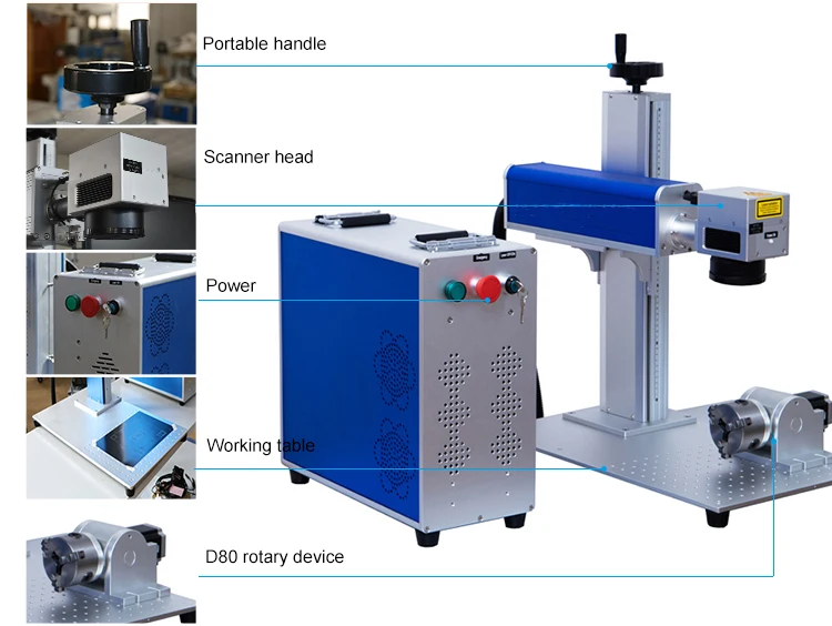 Handheld Laser Engraver 10w 20w 30w 50w Nano Projection Necklace ...