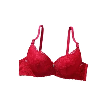 Lace Sexy Breathable Push Up Bra With Steel Ring Thin Mold Cup Anti ...