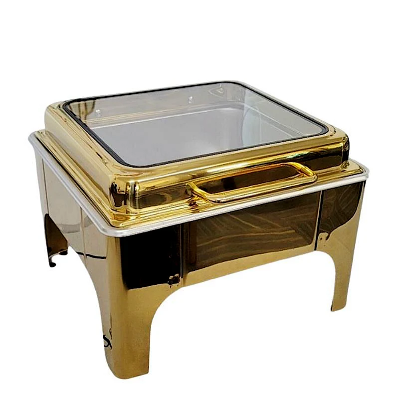 FTS Food Warmer All Gold Color Premium Luxury Hydraulic Catering square ...
