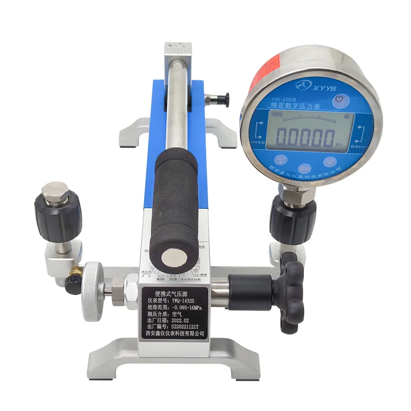 Manual Pneumatic 16mpa Precision Gauge Equipment Gas Pneumatic Pressure ...