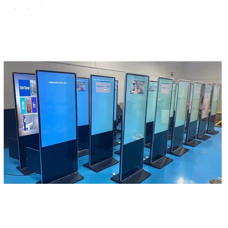 Oem Floor Standing Advertising Display 43" 55" 65" Lcd Totem Touch ...