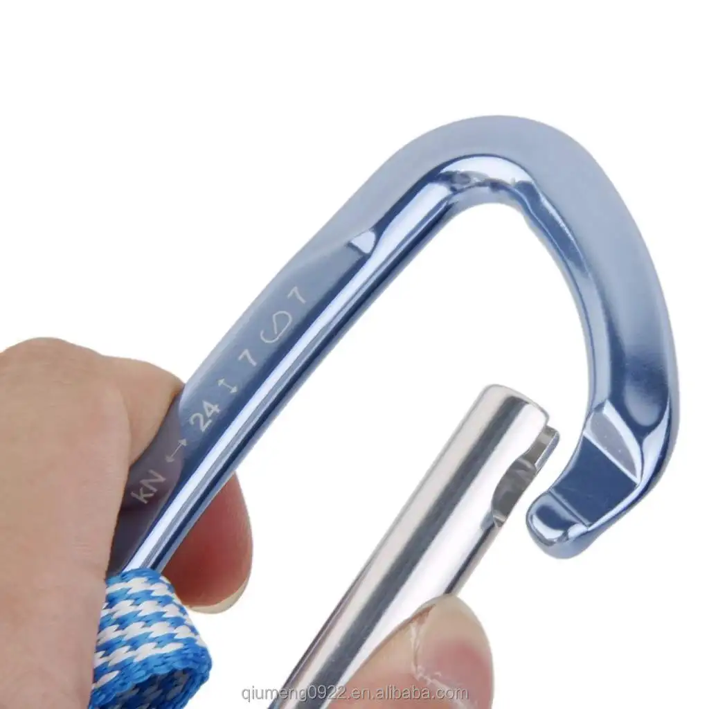 Fast Hanging Climbing Rock Wall Protection Aluminum Hook Snap Quickdraw ...