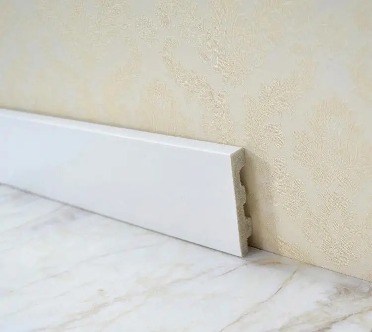Plastic Skirting Baseboard Floor And Wall White High Density Xps Ps ...